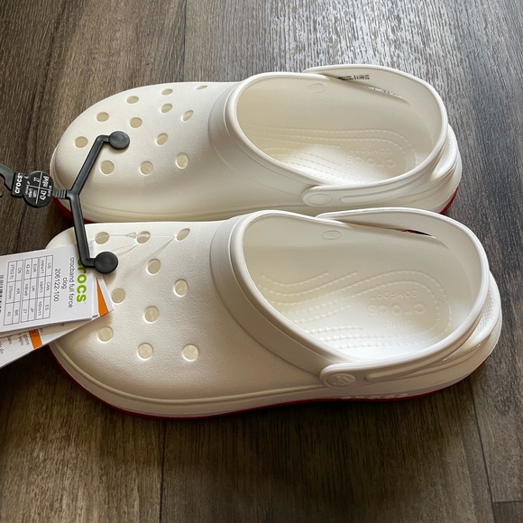 CROCS | Shoes | Crocs Crocband Full Force Clog White Us Mens Brand New ...